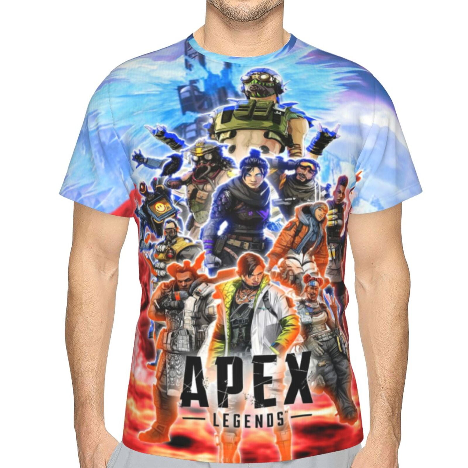 Unisex Adult Apex Legends T-Shirts, 3D Graphic Novelty Shirts Crewneck ...