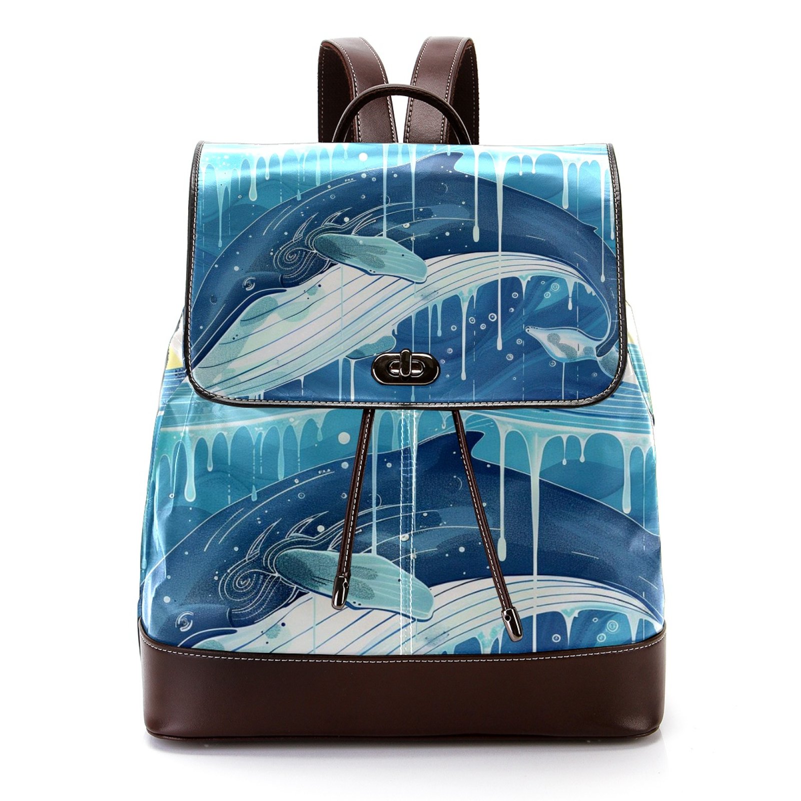 Unisex Adult Backpack with for Travel Work, Whale Sea Moon - Walmart.com