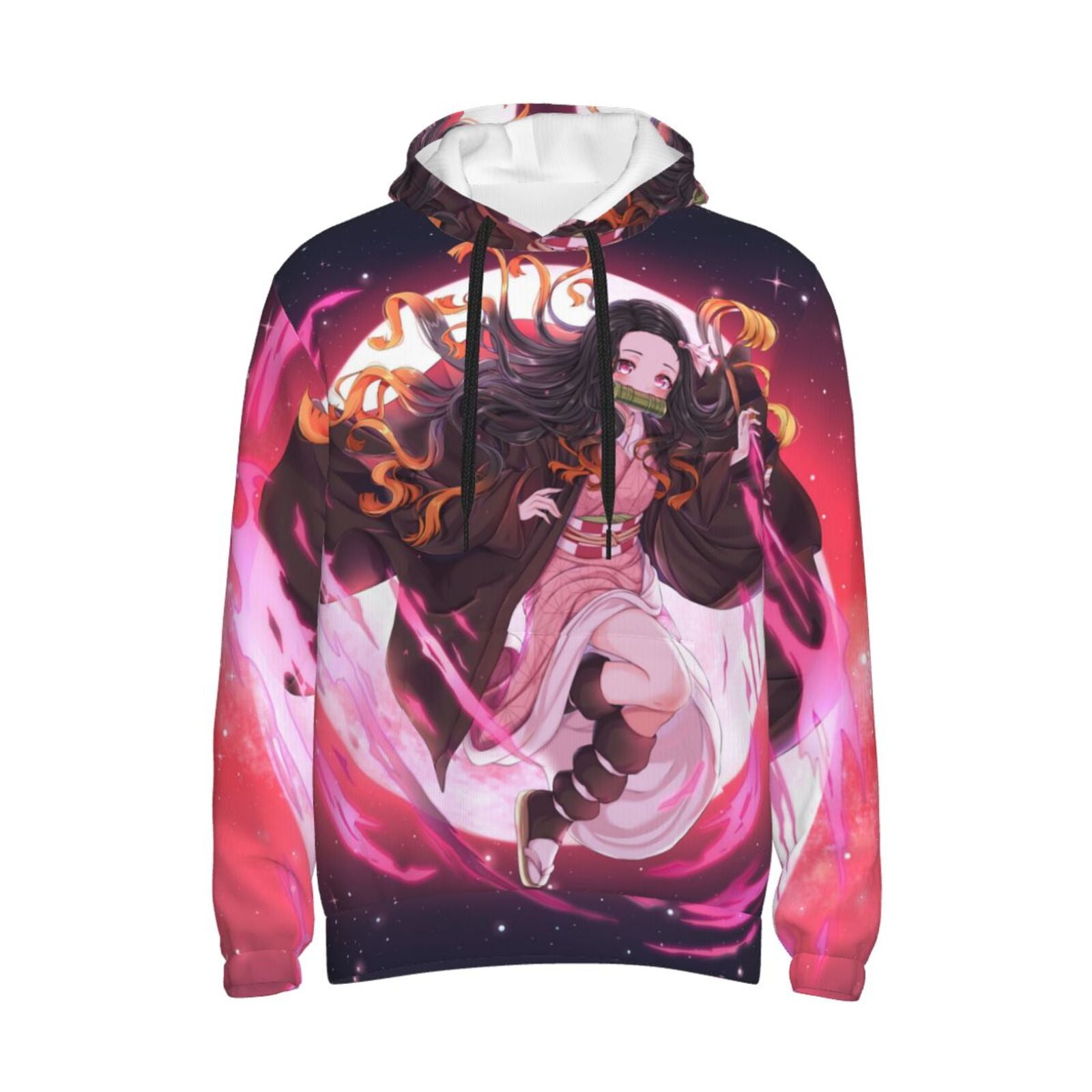 Unisex Adult Demon Slayer Nezuko Pullover Hoodie Novelty Anime ...