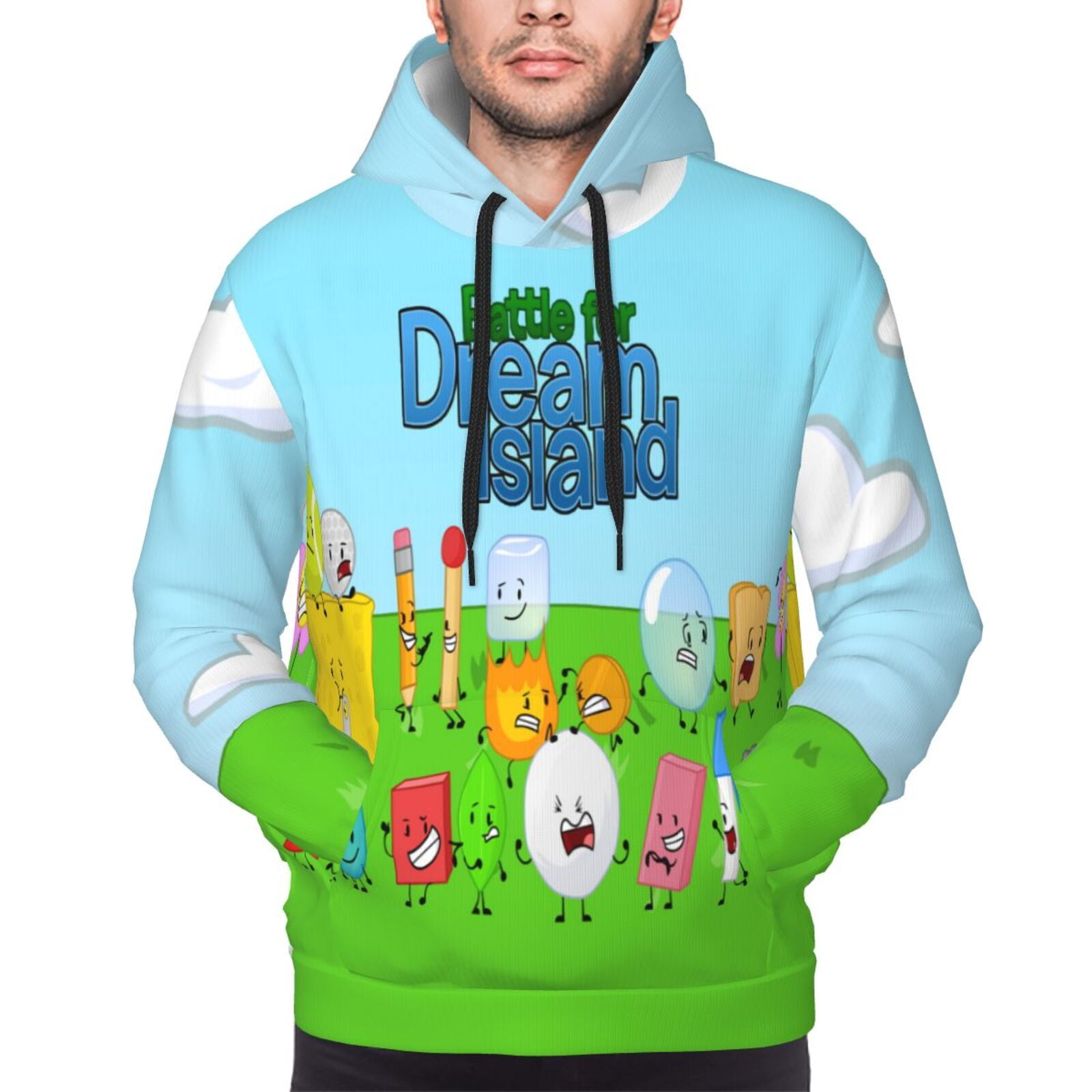Unisex Adult Game BFDI Battle For Dream Island Pullover Hoodie With ...