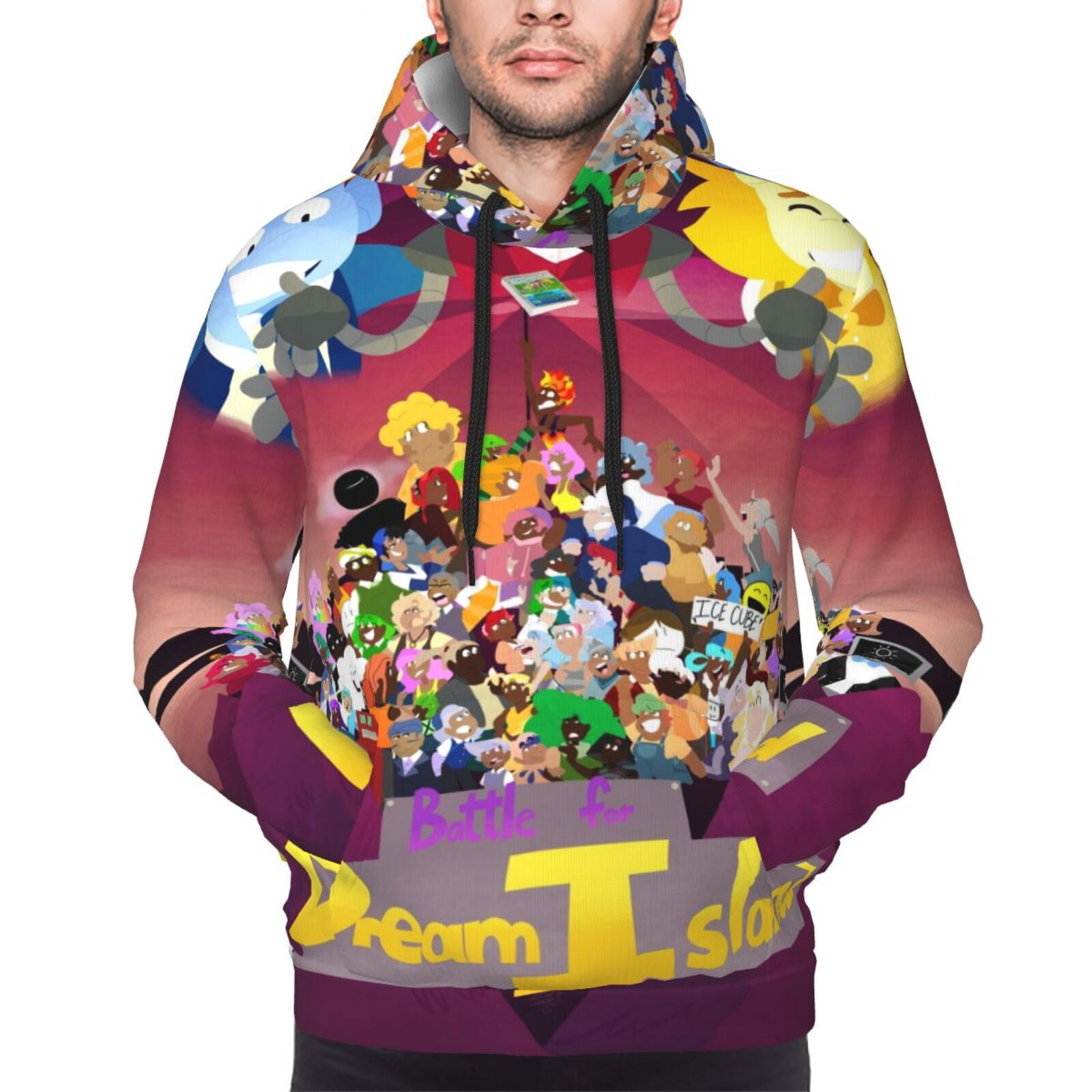 Unisex Adult Game BFDI Battle For Dream Island Pullover Hoodie With ...