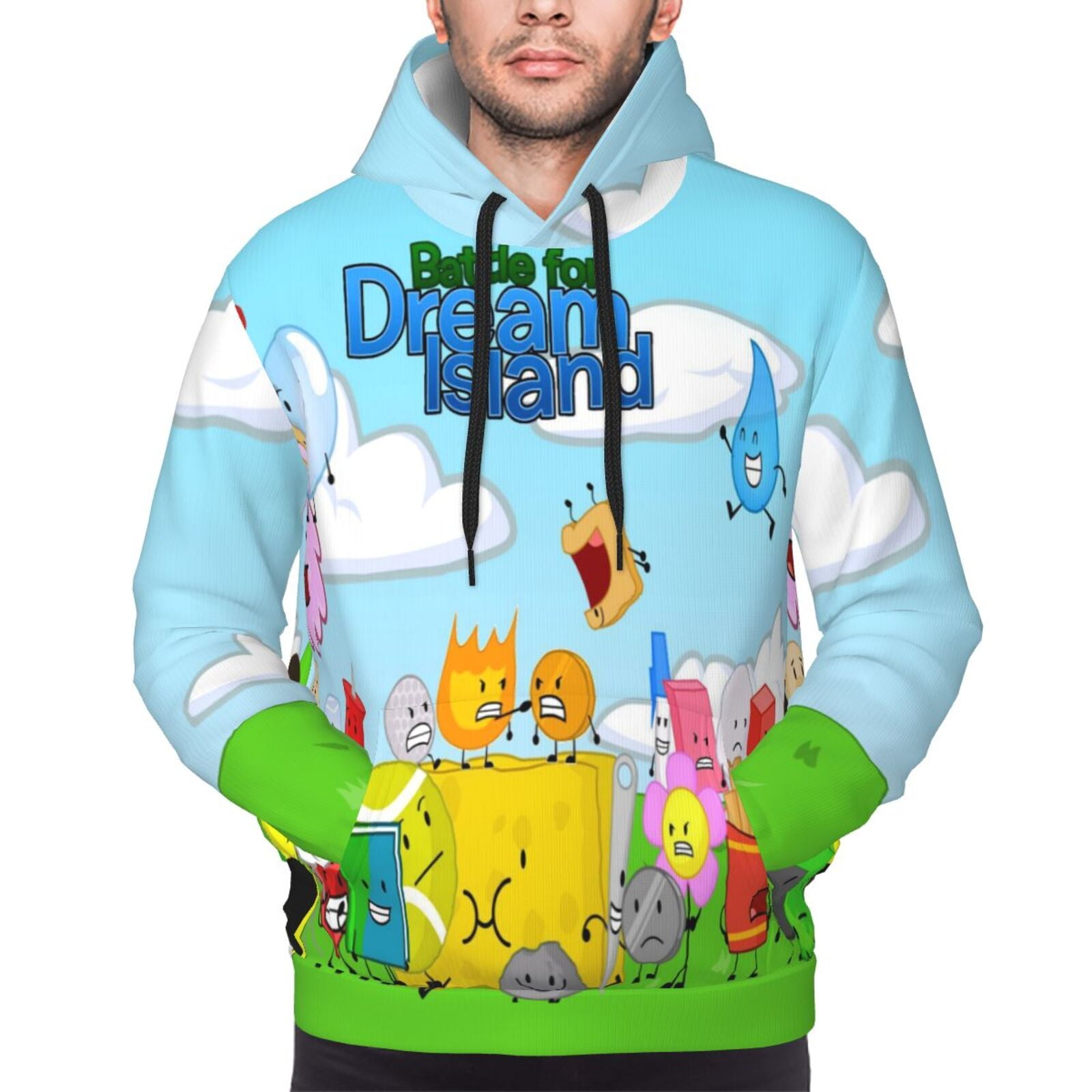 Unisex Adult Game BFDI Battle For Dream Island Pullover Hoodie With ...