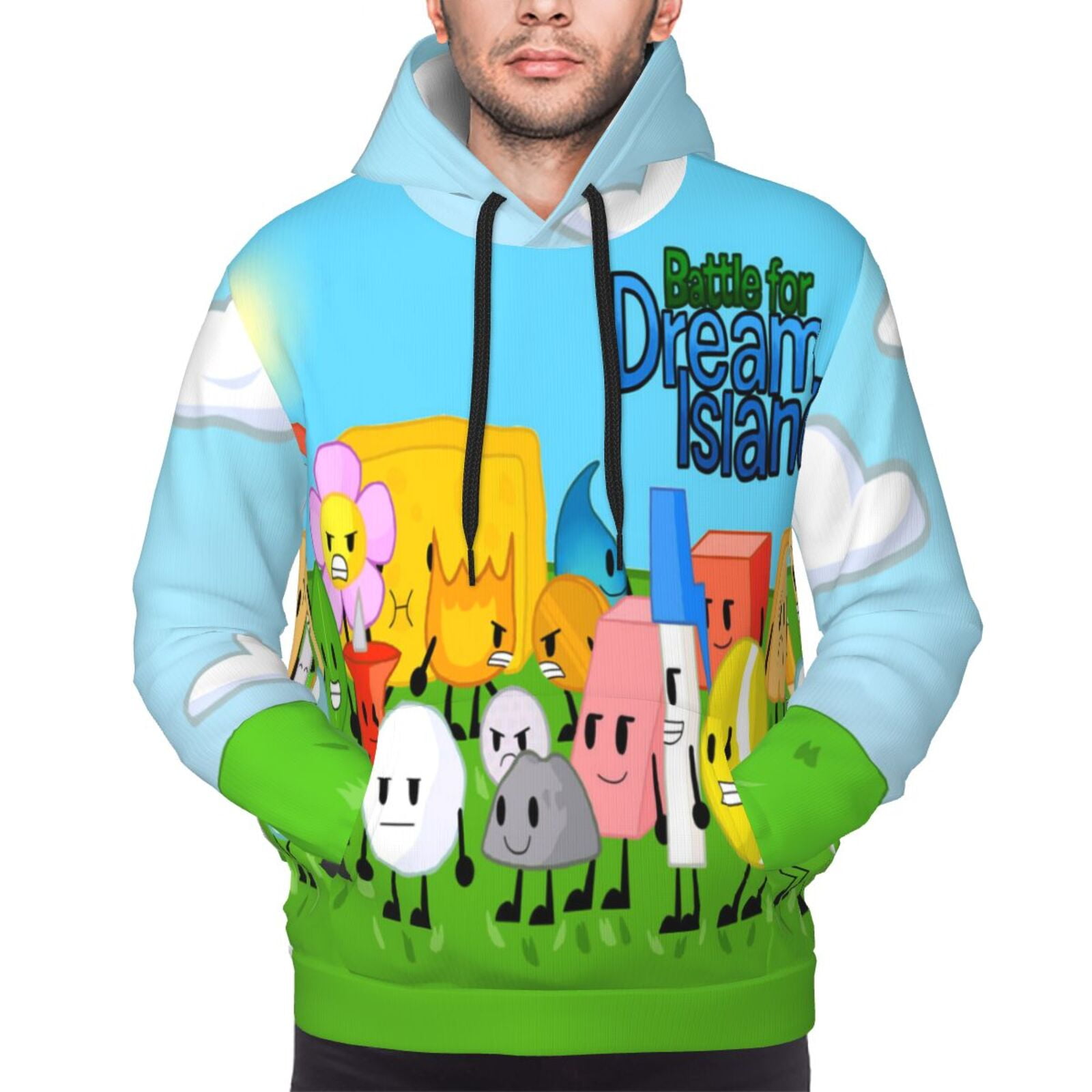Unisex Adult Game BFDI Battle For Dream Island Pullover Hoodie With ...