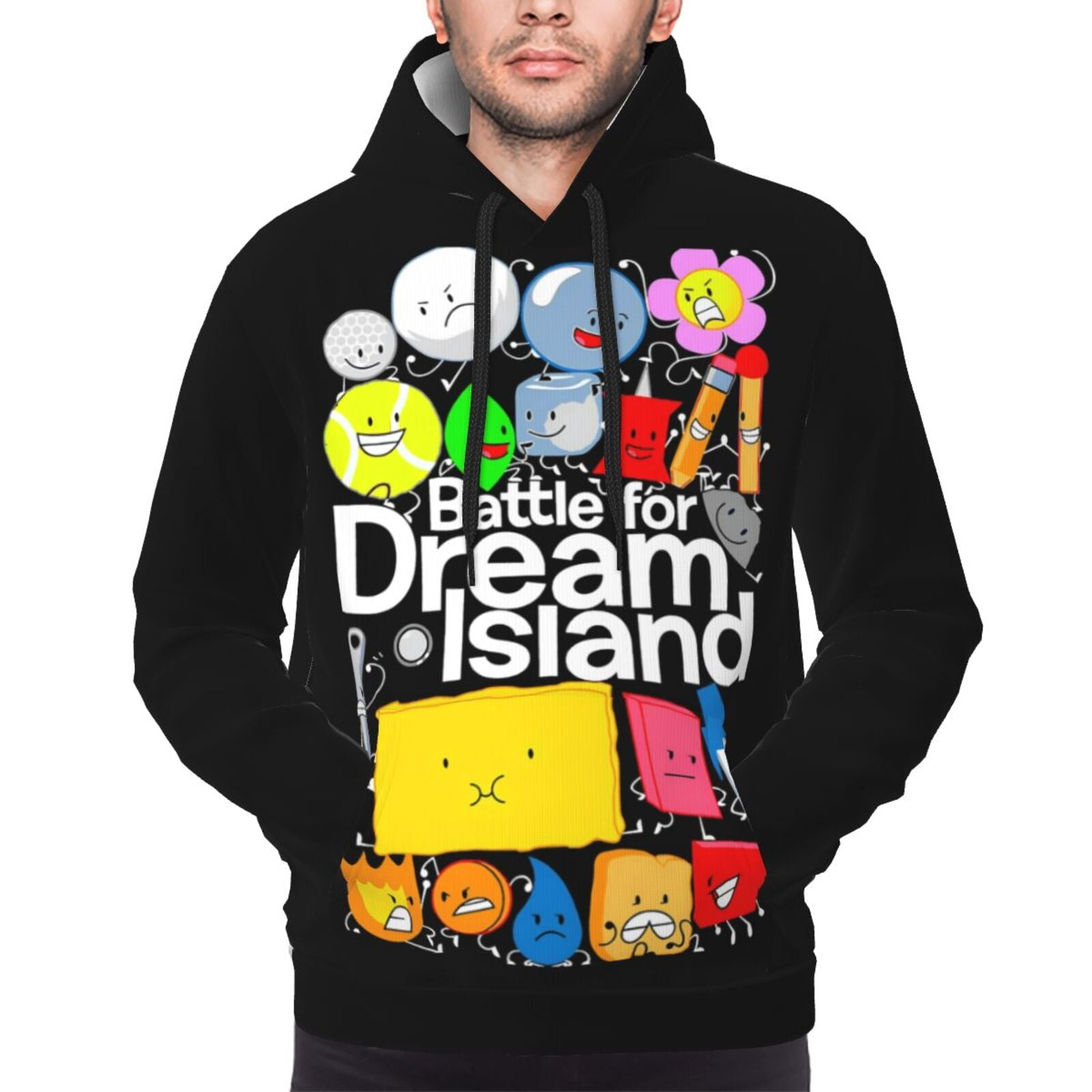Unisex Adult Game BFDI Battle For Dream Island Pullover Hoodie With ...