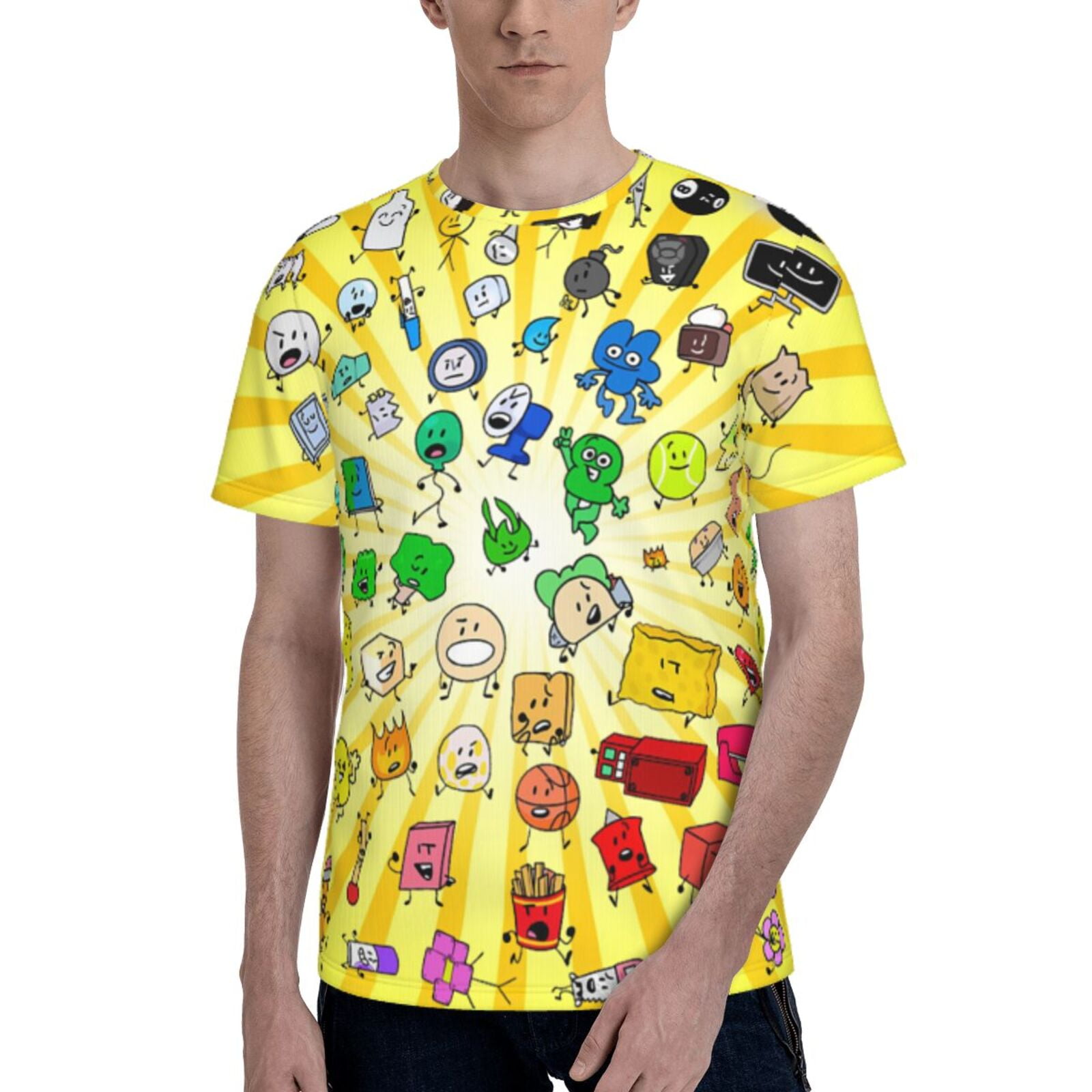 Unisex Adult Game BFDI Battle For Dream Island T Shirts 3D Printed ...