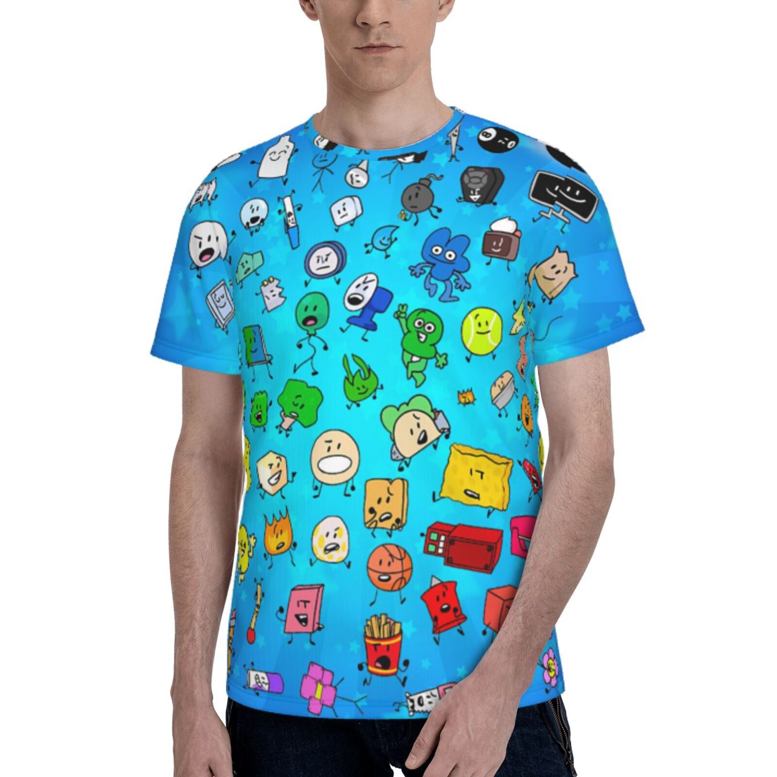 Unisex Adult Game BFDI Battle For Dream Island T Shirts 3D Printed ...