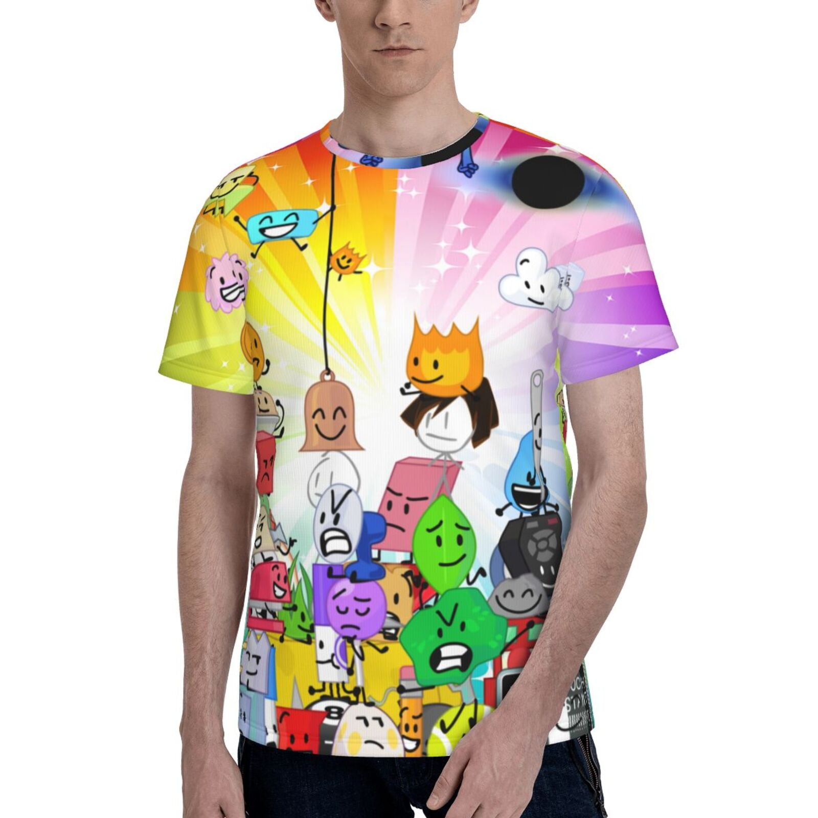 Unisex Adult Game BFDI Battle For Dream Island T Shirts 3D Printed ...