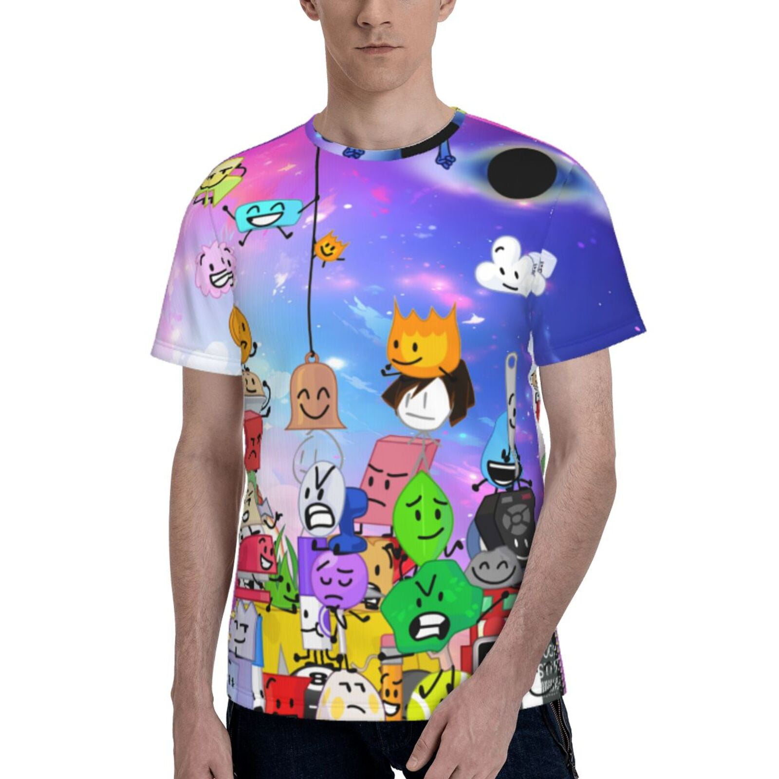 Unisex Adult Game BFDI Battle For Dream Island T Shirts 3D Printed ...