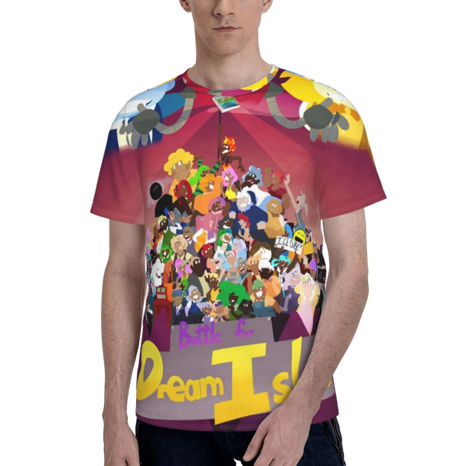 Unisex Adult Game BFDI Battle For Dream Island T Shirts 3D Printed ...