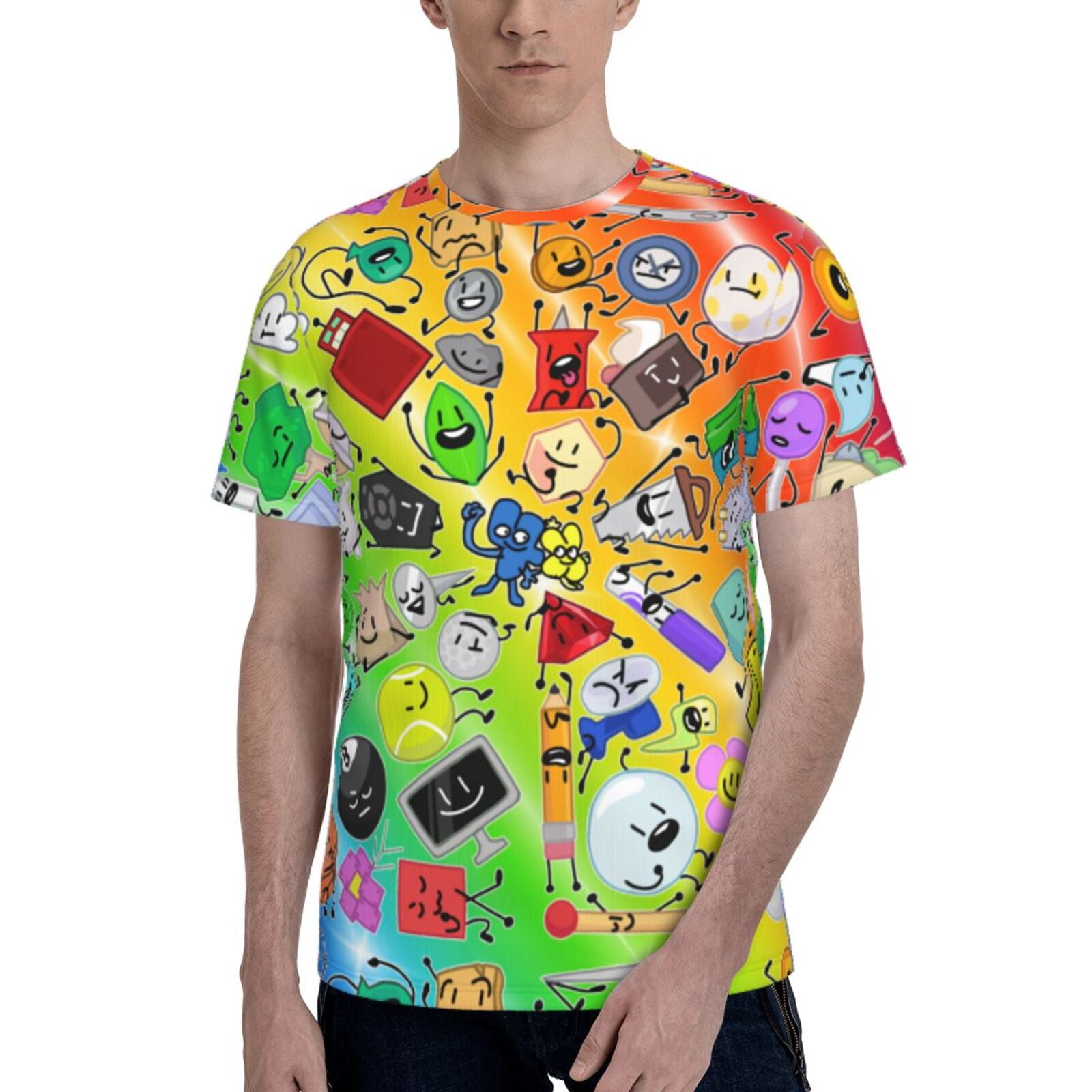 Unisex Adult Game BFDI Battle For Dream Island T Shirts 3D Printed ...