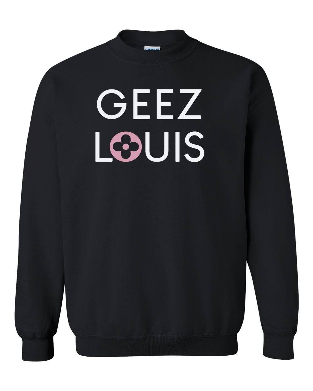 Unisex Adult Geez Louis Crew Neck Sweatshirt-Black-xxl - Walmart.com