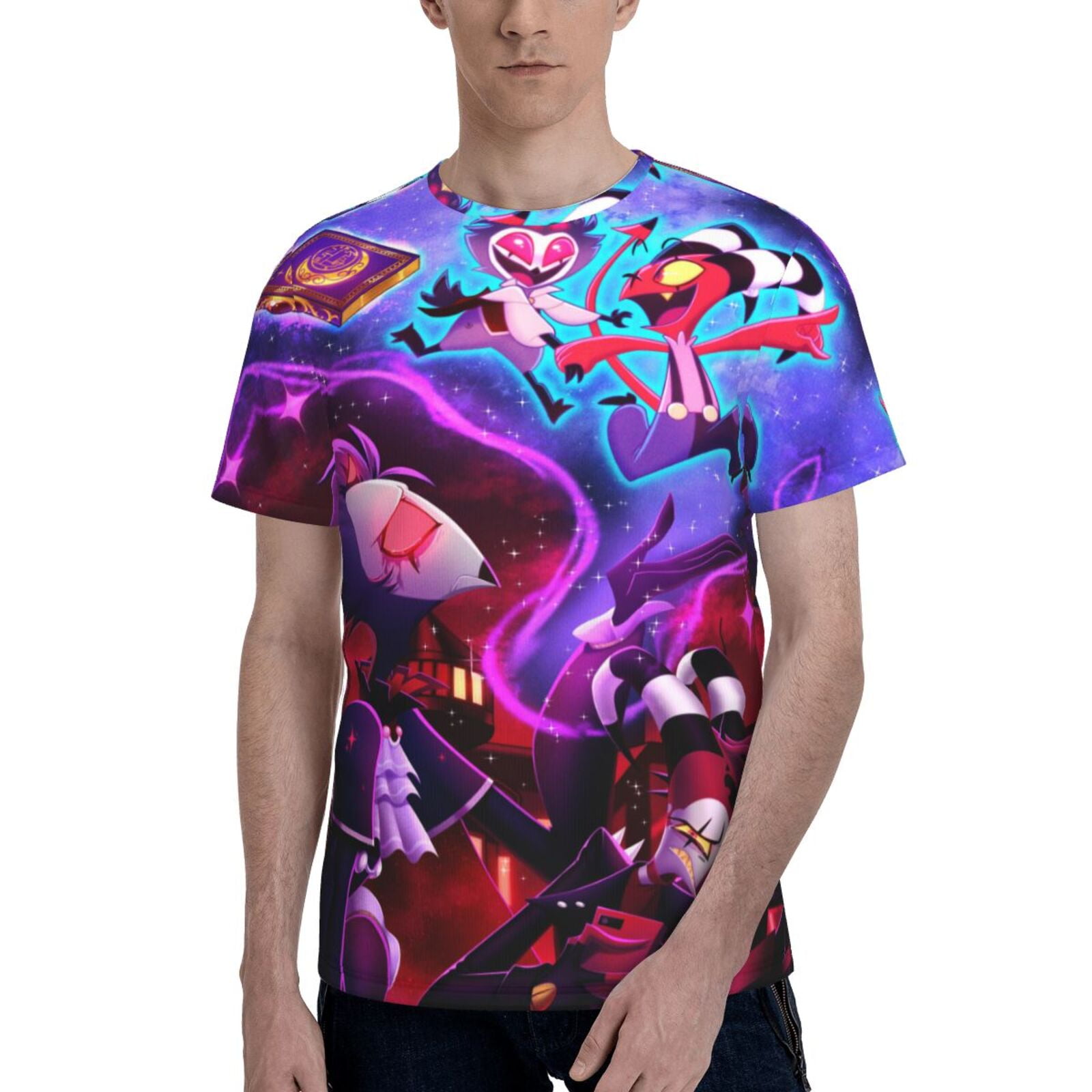 Unisex Adult Hazbin Hotel Helluva Boss T Shirts 3D Printed Short Sleeve ...