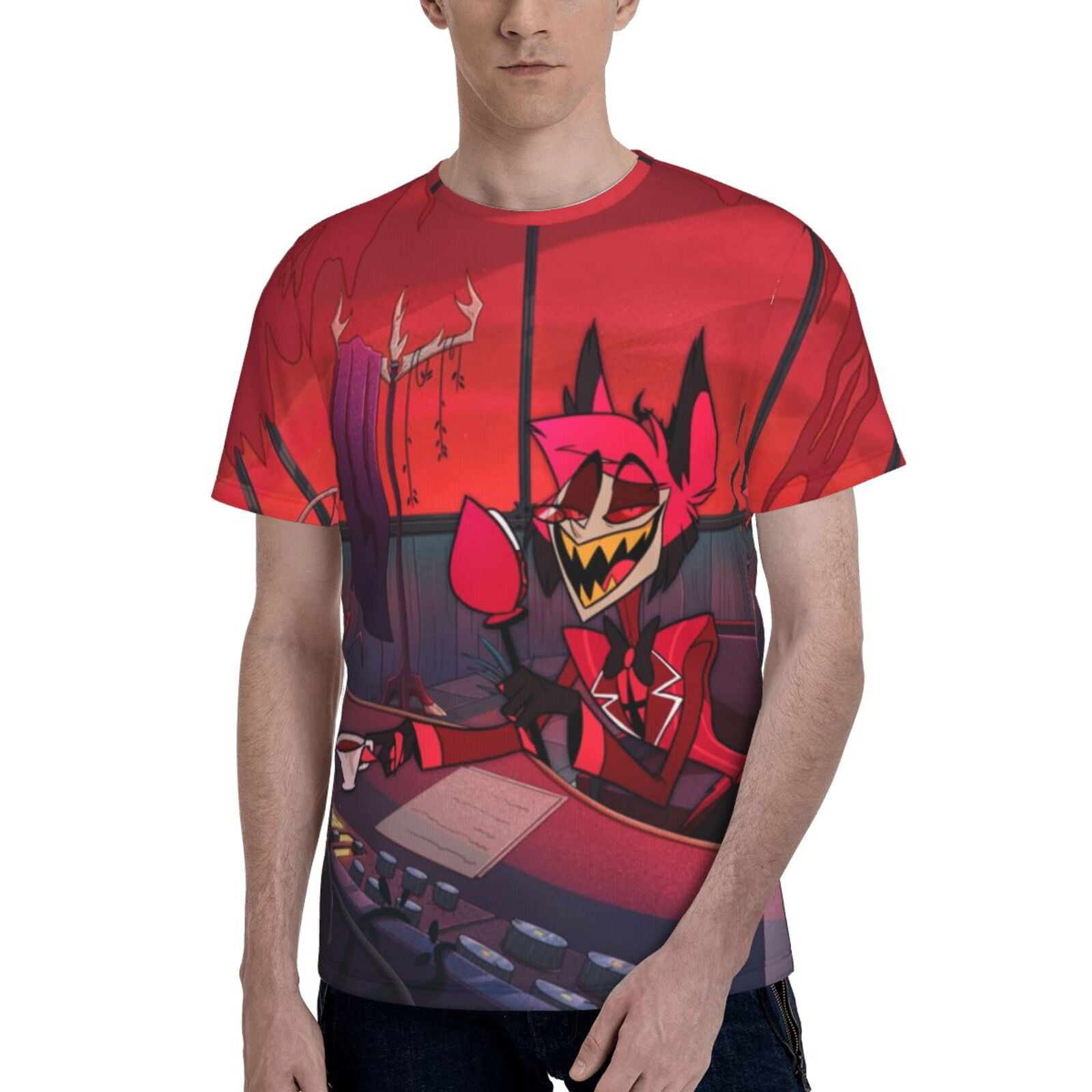 Unisex Adult Hazbin Hotel Helluva Boss T Shirts 3D Printed Short Sleeve ...