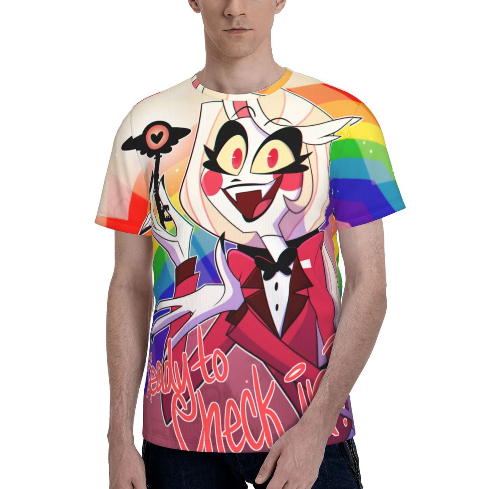 Unisex Adult Hazbin Hotel Helluva Boss T Shirts 3D Printed Short Sleeve ...