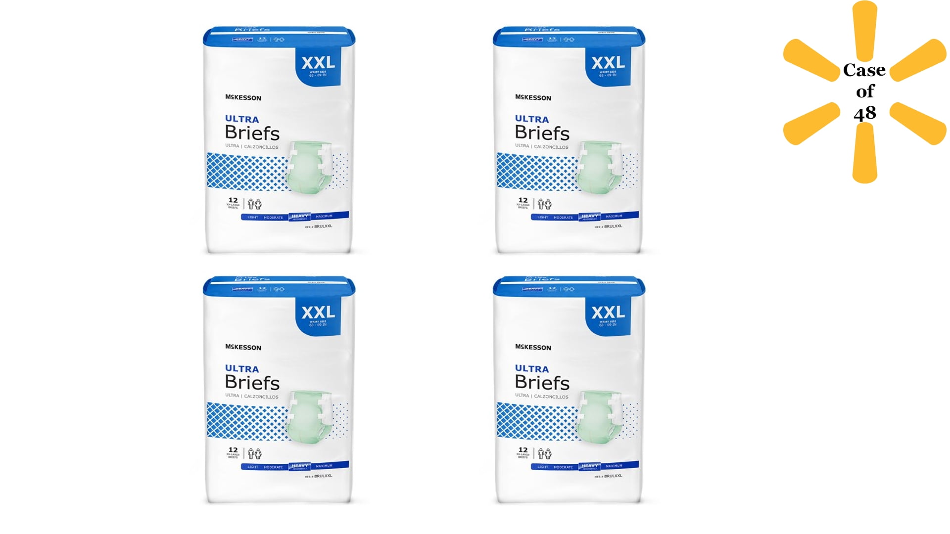 Unisex Adult Incontinence Brief McKesson Ultra 2X-Large Disposable ...