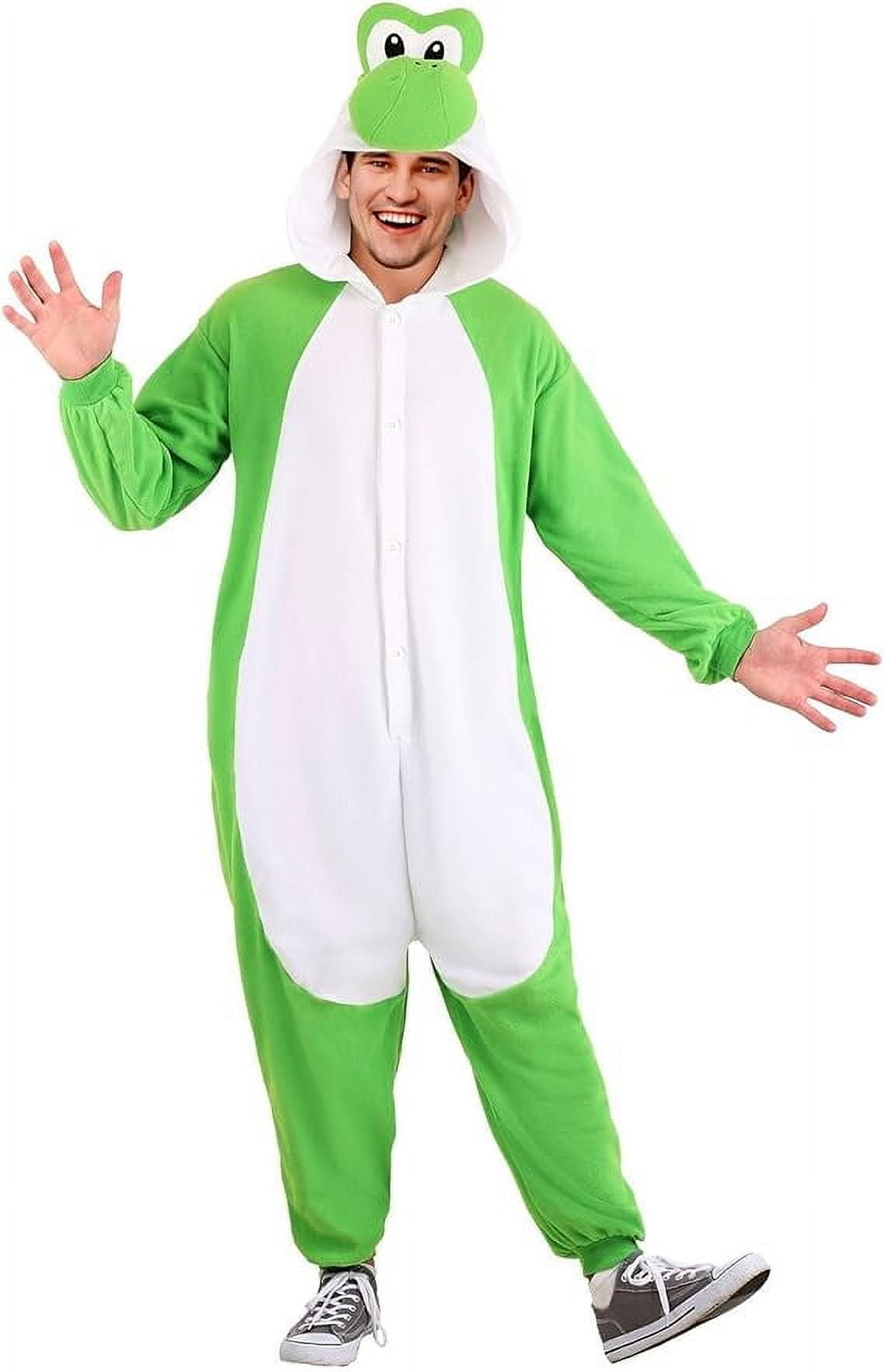 Unisex Adult Mario Yoshi Bodysuit Pajamas Anime Bodysuit Halloween ...