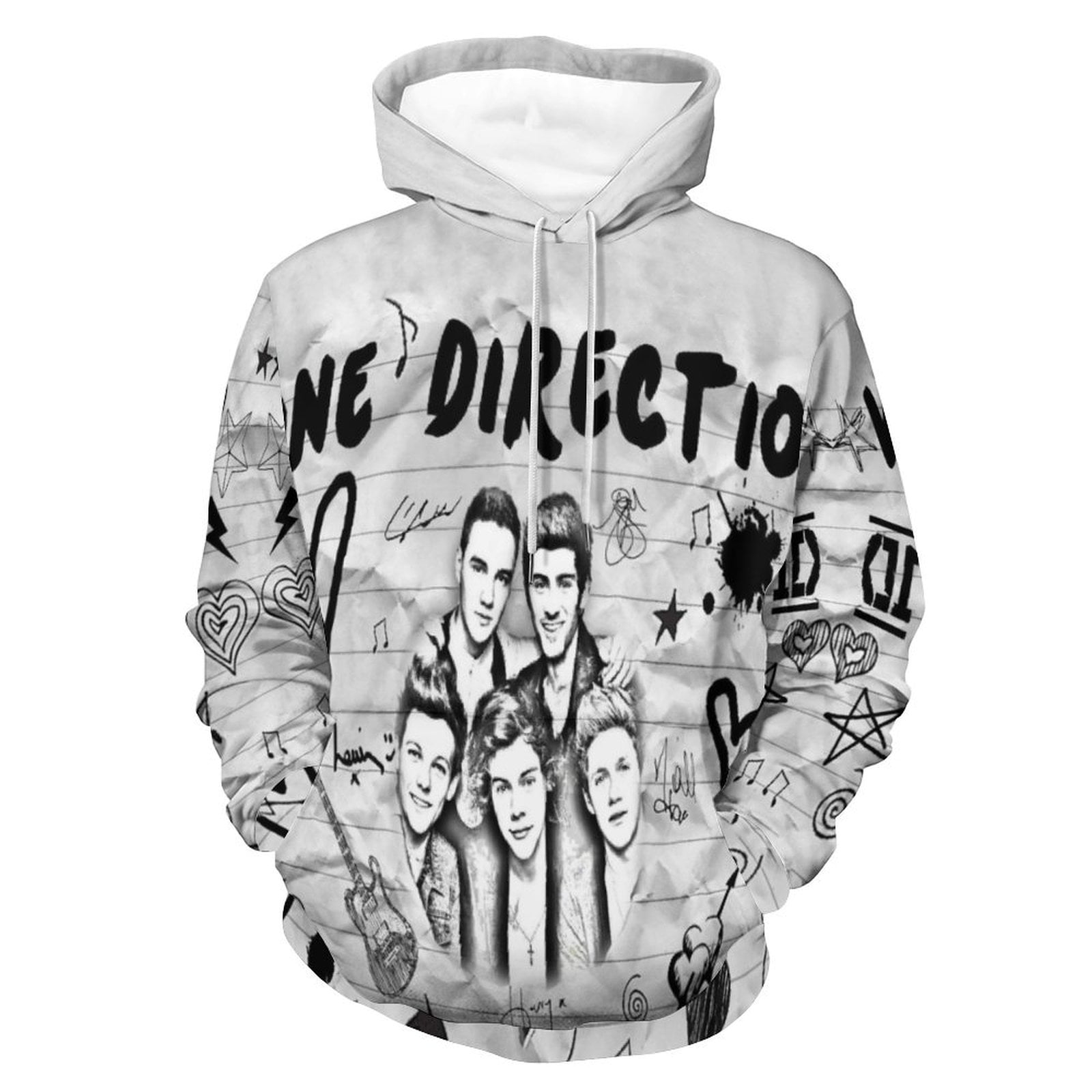 Unisex Adult One Direction Pullover Hoodie Novelty Anime Outerwear Long ...