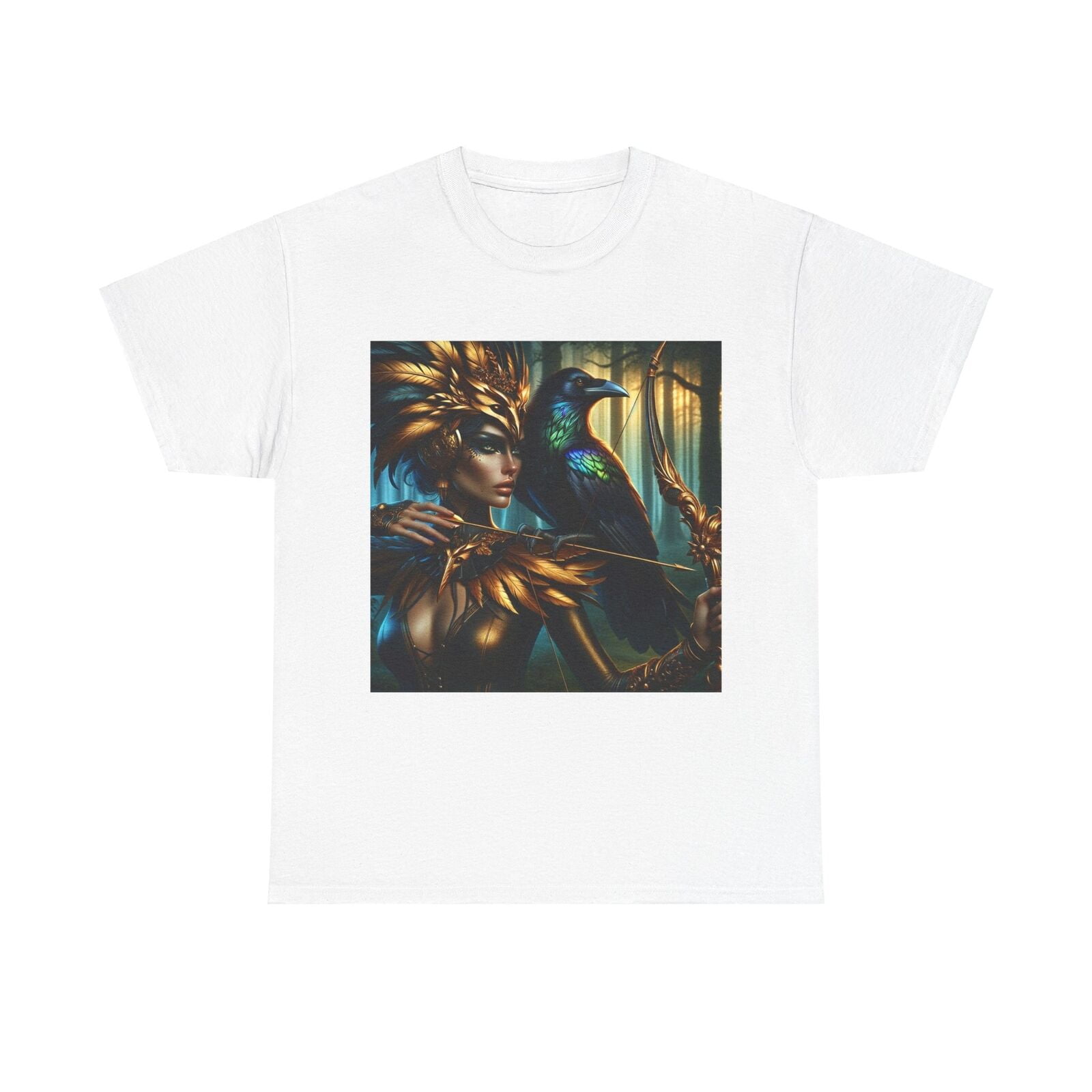 Unisex Adult T Shirt Gilded Raven Huntress Fantasy Artwork - Walmart.com