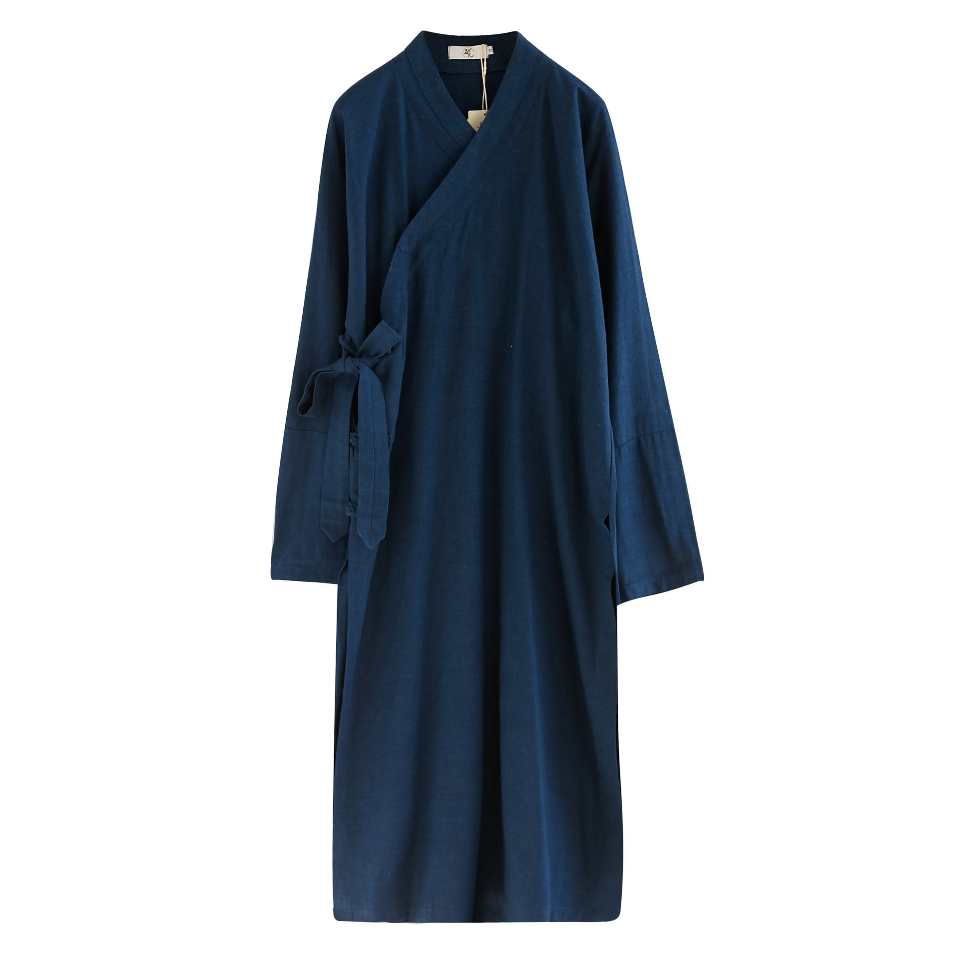 Unisex All Seaso Zen Lay Clothing Buddha Gown Frock Shaolin Monk Kung ...