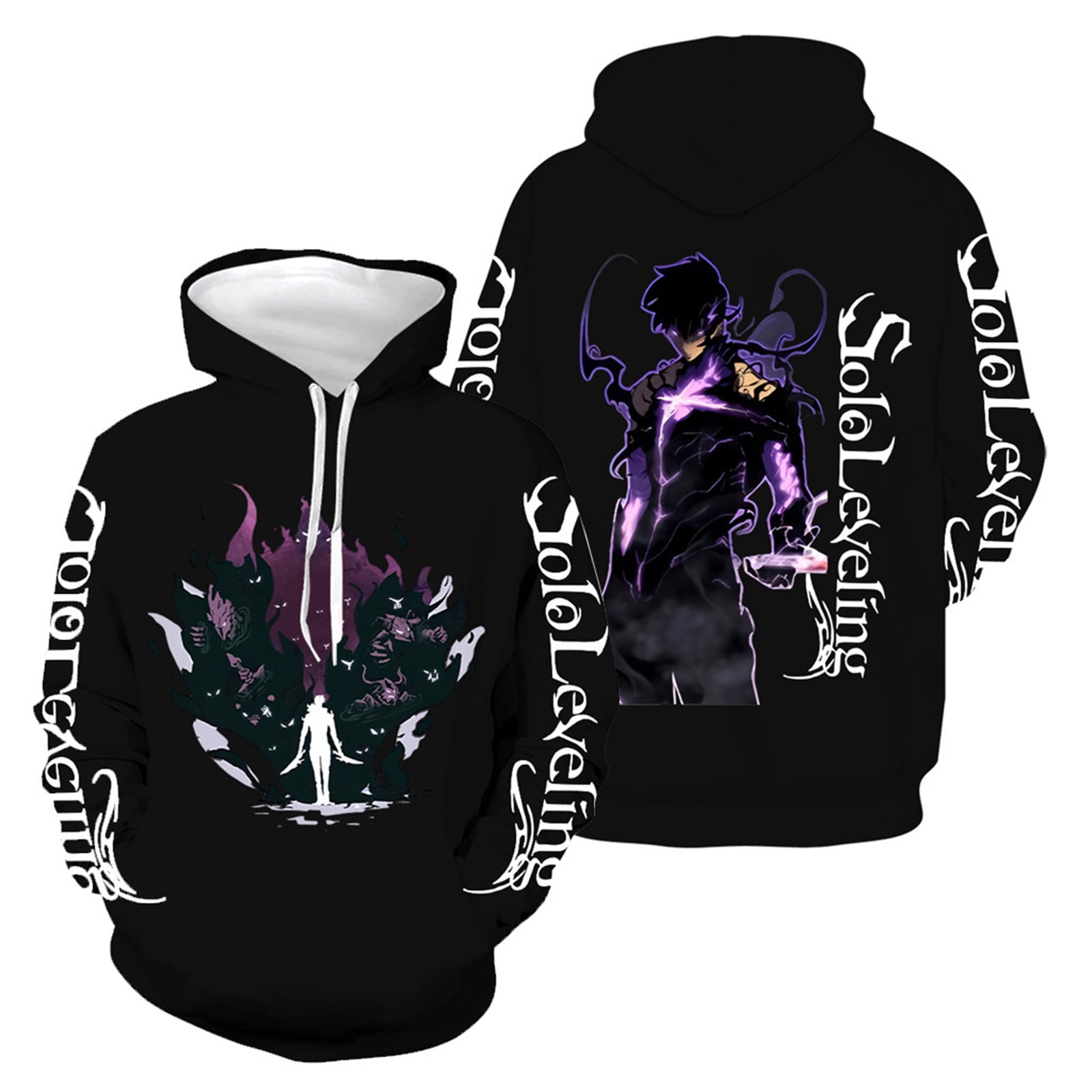 Unisex Anime Sweatshirt Solo Leveling Long Sleeve Cosplay Hoodie Sung ...