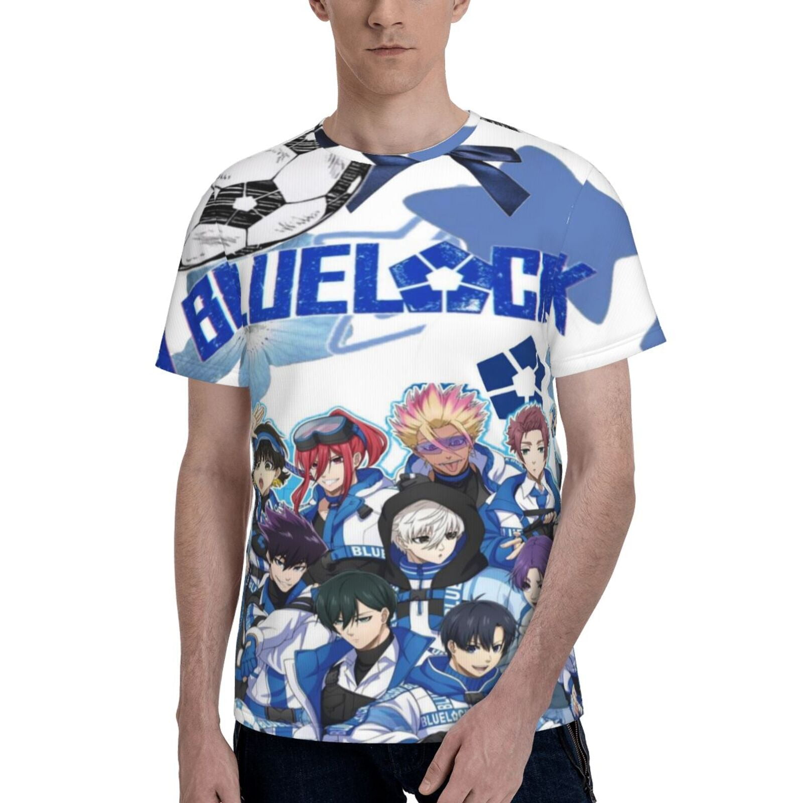 Unisex BLUE Ball LOC-,K T Shirts For Men Women Short Sleeve Shirts 3D ...