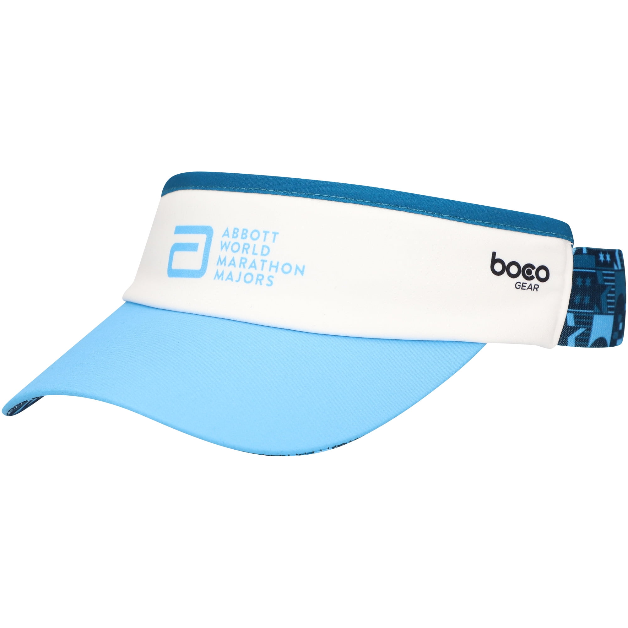 Unisex BOCO Gear White/Blue World Marathon Majors 360 Stretch Visor ...