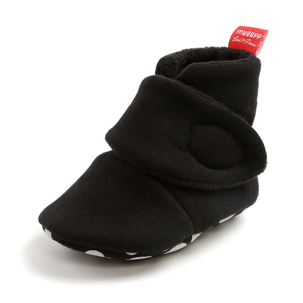 Unisex Baby Cotton Fleece Booties Newborn Boys Girls Plush Cotton Socks ...