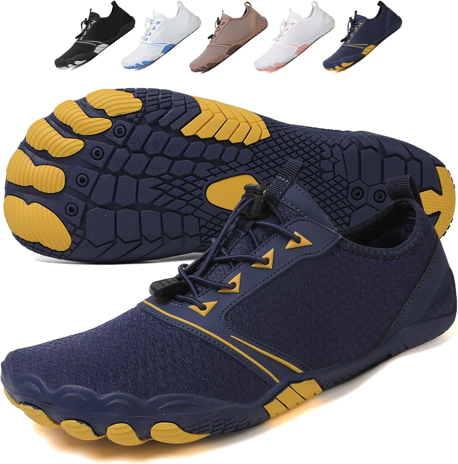 Unisex Barefoot Water Shoes Wide Toe Box Non-Slip Quick-Dry Athletic ...