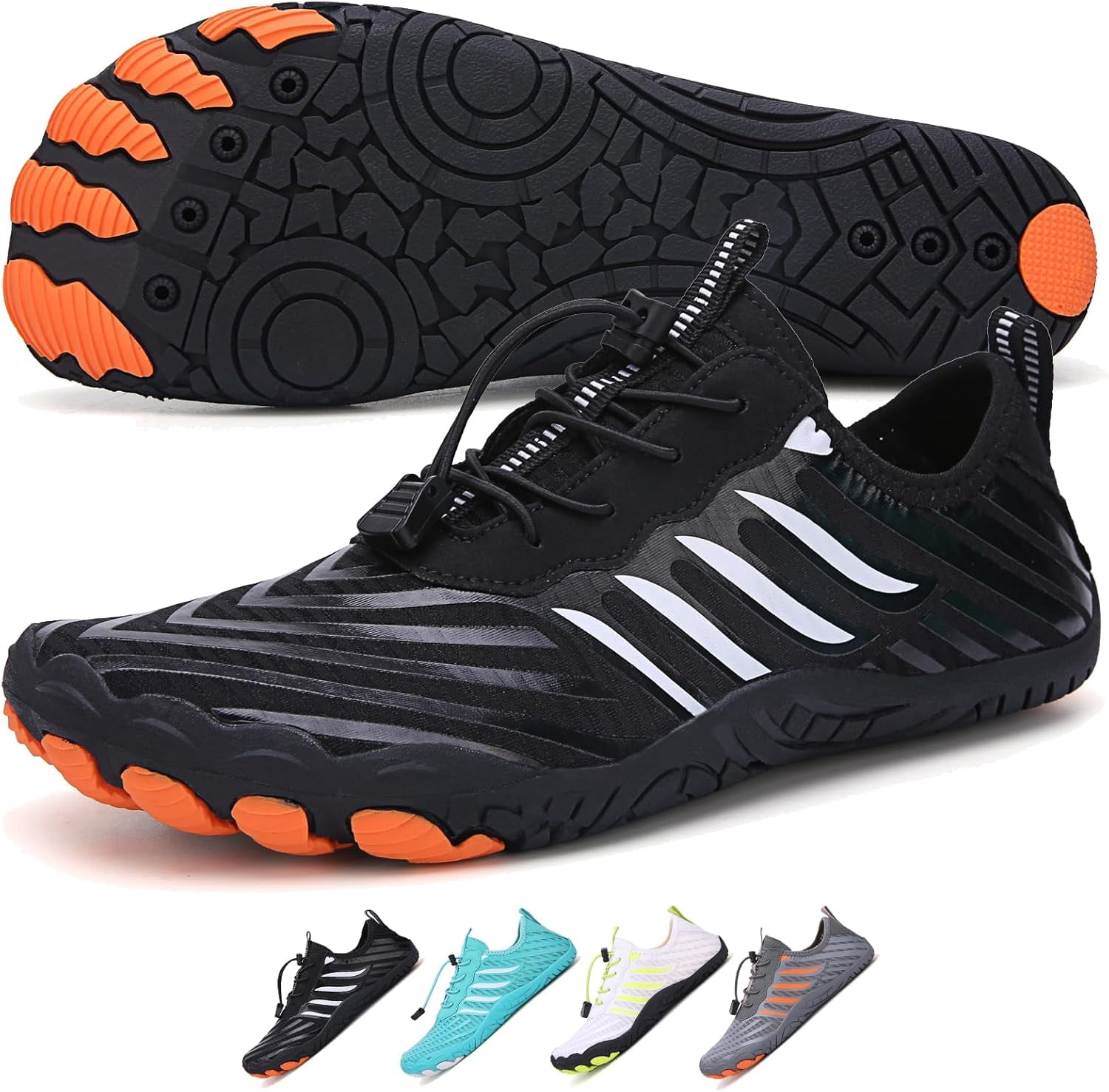 Unisex Barefoot Water Shoes Wide Toe Box Non-Slip Quick-Dry Athletic ...