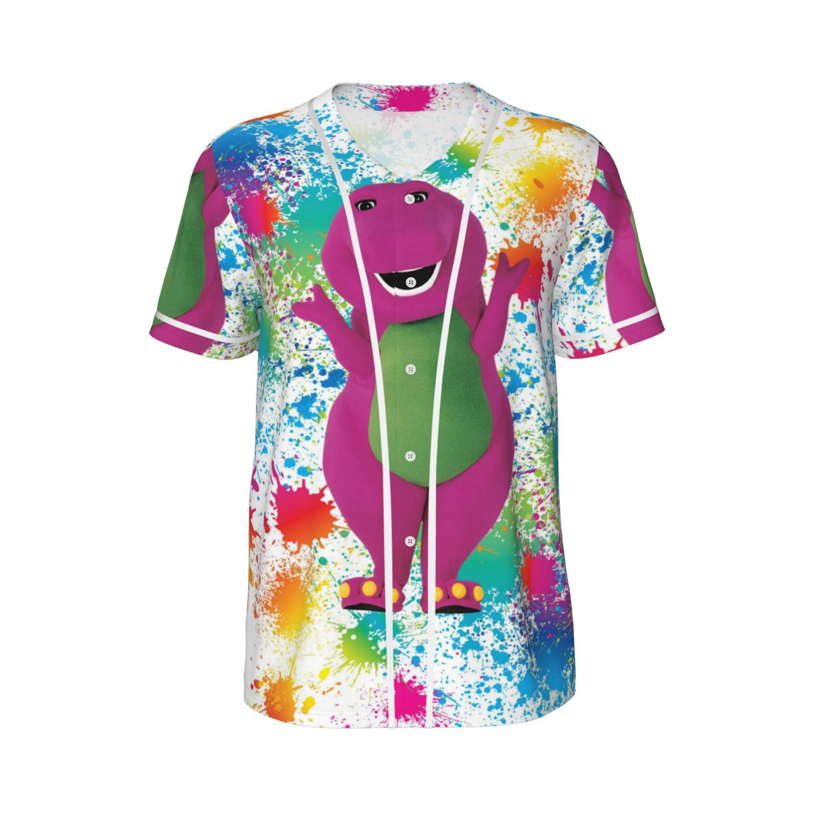 Unisex Barney And Friends Baseball Jersey Cool Adult Hipster Hip Hop T ...