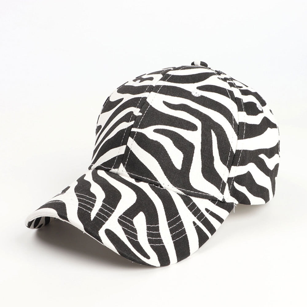 Unisex Baseball Cap Cow Leopard Zebra Printing Adjustable Hat Sun Shade ...