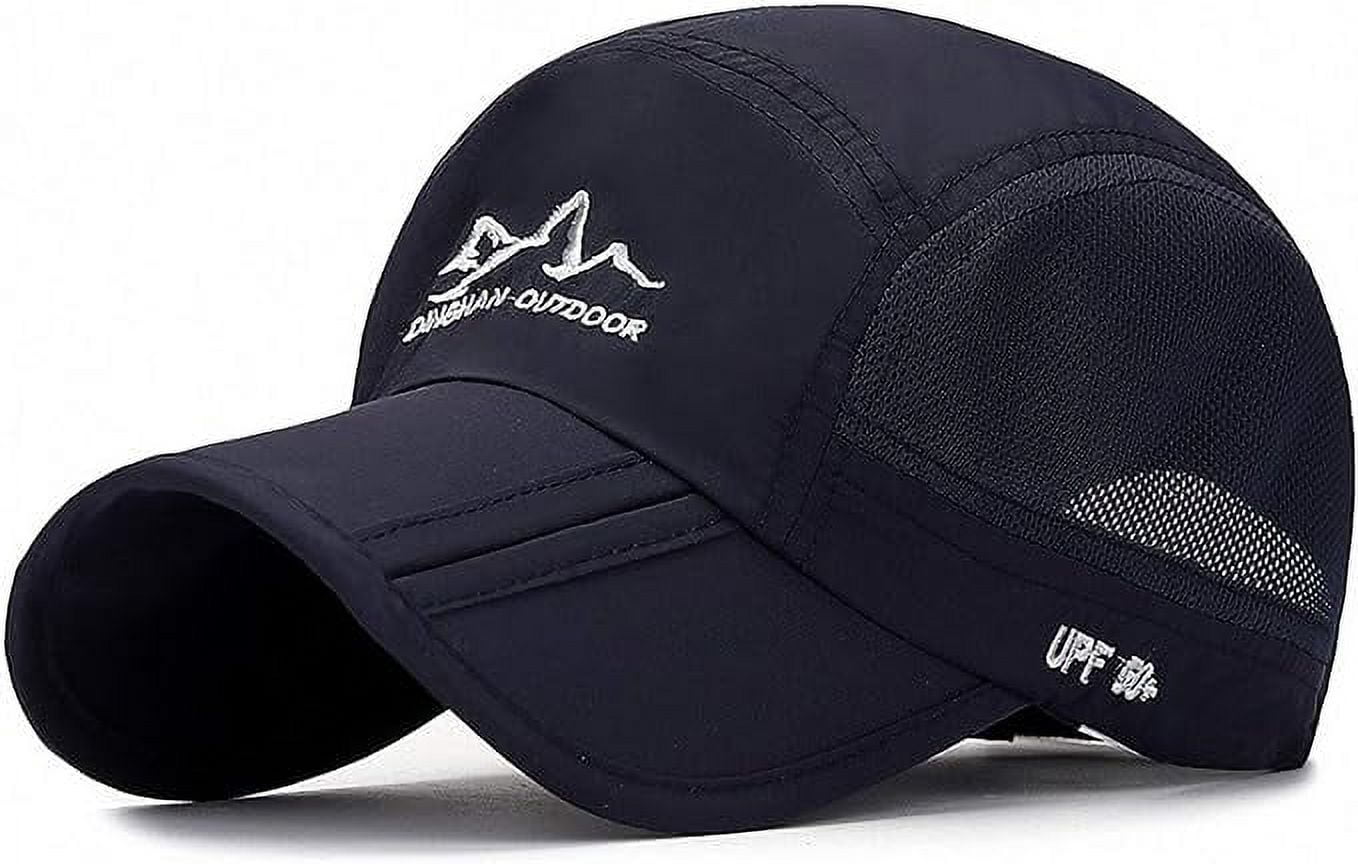 Unisex Baseball Cap UPF 50 Unstructured Hat with Foldable Long Large ...
