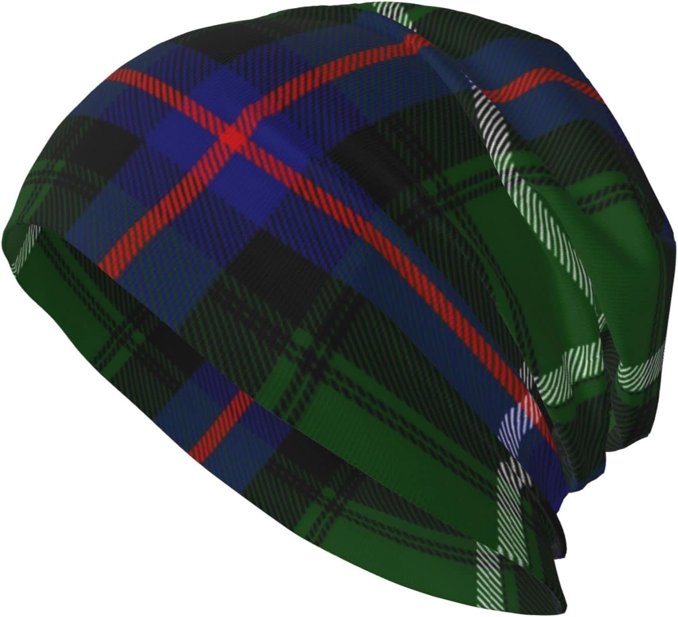 Unisex Beanie Hat Scottish Tartan Plaid Warm Knit Hat for Adult ...
