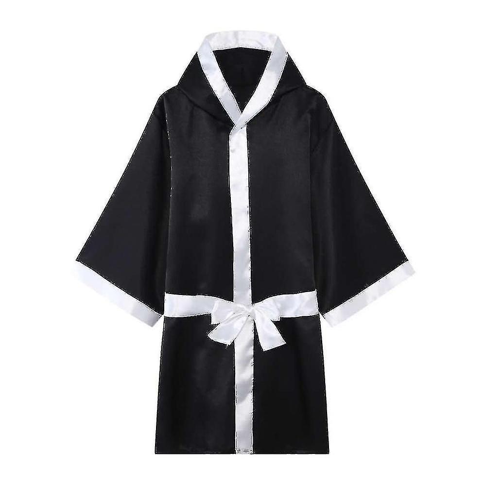 Unisex Belt Competition Training Boxing Robe Kickboxing Gown Uniform ...