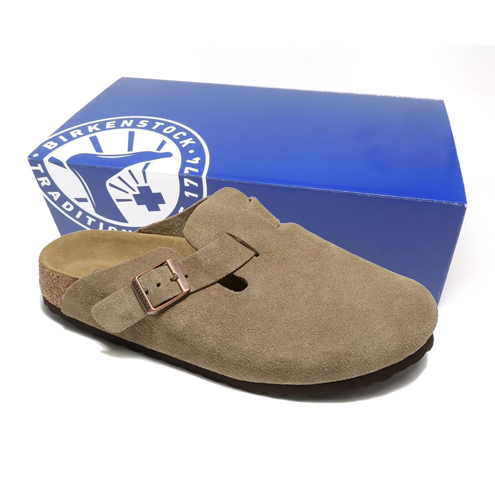 Unisex Birks Boston Slippers – Stylish Suede Clogs with Soft Footbed ...