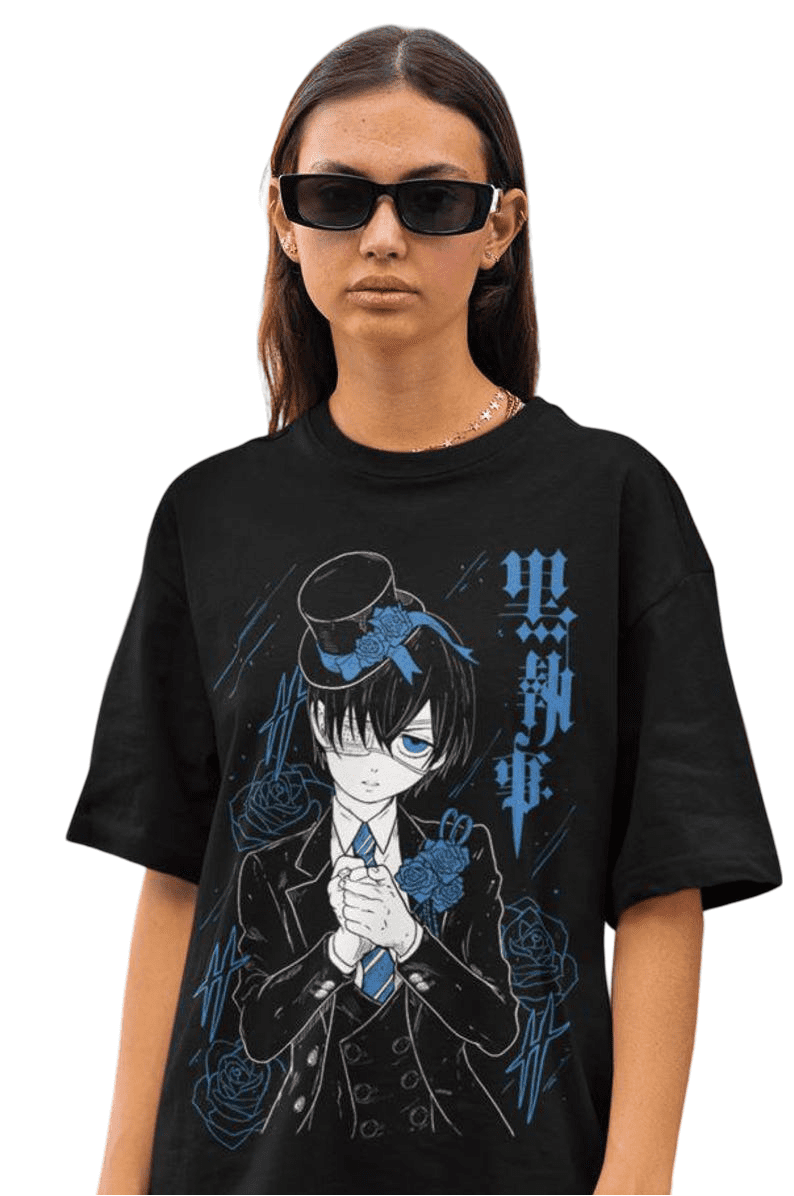Unisex, Black Butler Shirt, ciel phantomhive, Sebastian T-Shirt ...