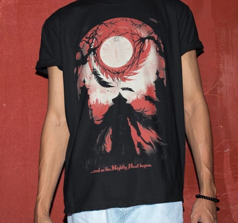 Unisex Bloodborne Gaming T-Shirt, Soulsborne The Hunter Shirt - Walmart.com