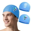 Beemo Retro Style Swim Bathing Caps for Women or Girls - H5137-LP ...