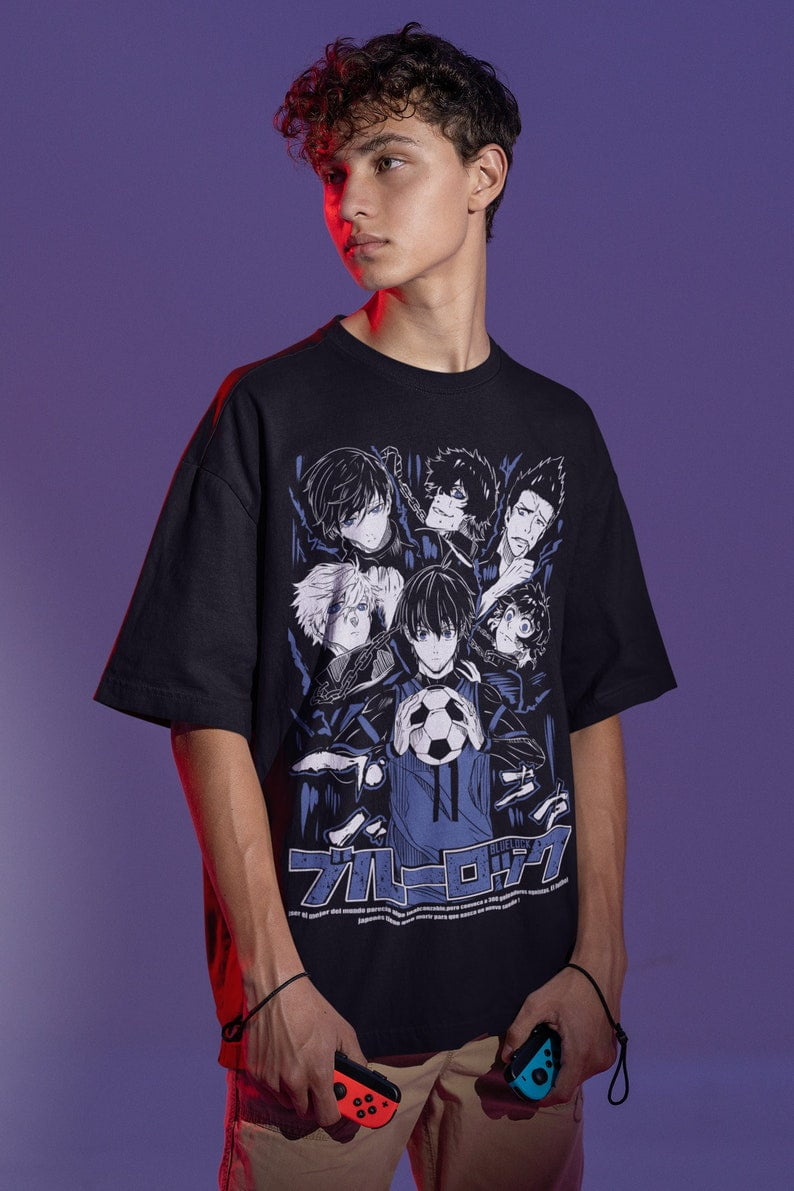 Unisex Blue lock anime gift shirt, Yoichi Isagi, Meguru Bachira ...