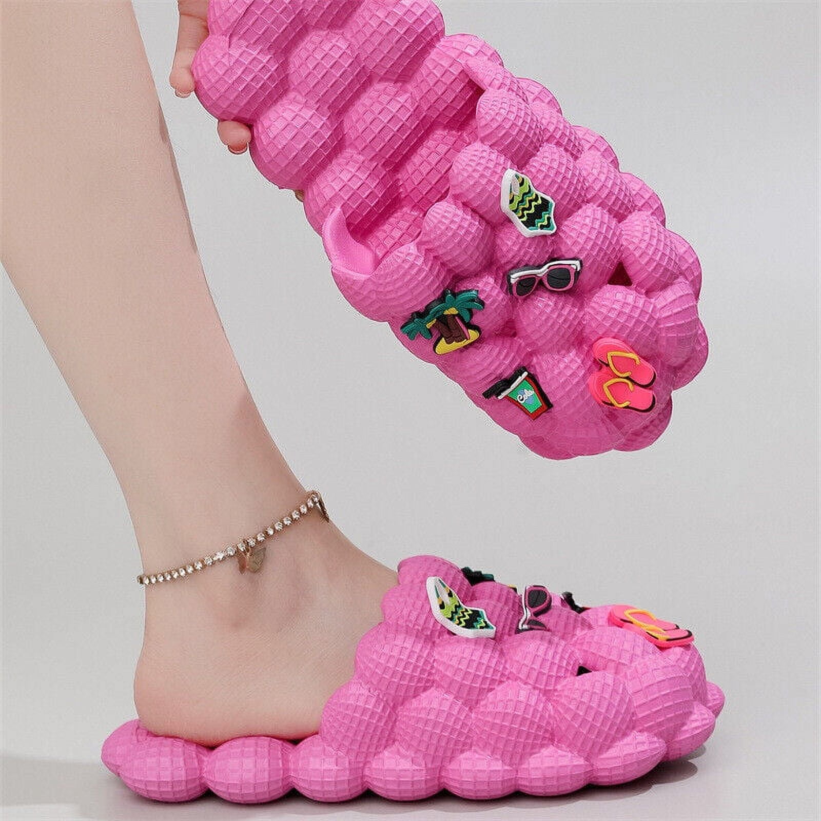 Unisex Bubble Slides for Women Men Massage Bubble Slippers Funny Bubble ...