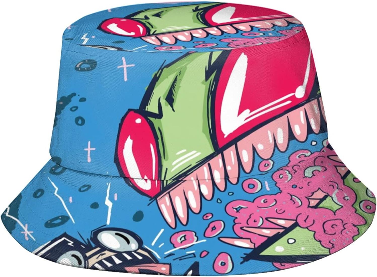 Unisex Bucket Hat Invader Anime Zim Fisherman Cap for Men Women ...