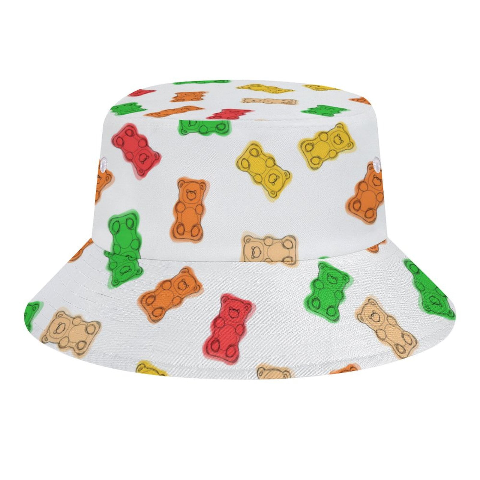 Unisex Bucket Hat – Trendy Gummy Candies Print, Lightweight Sun ...