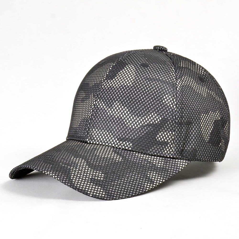 Unisex Camouflage Adjustable Mesh Hat,Breathable Summer Head Sun ...