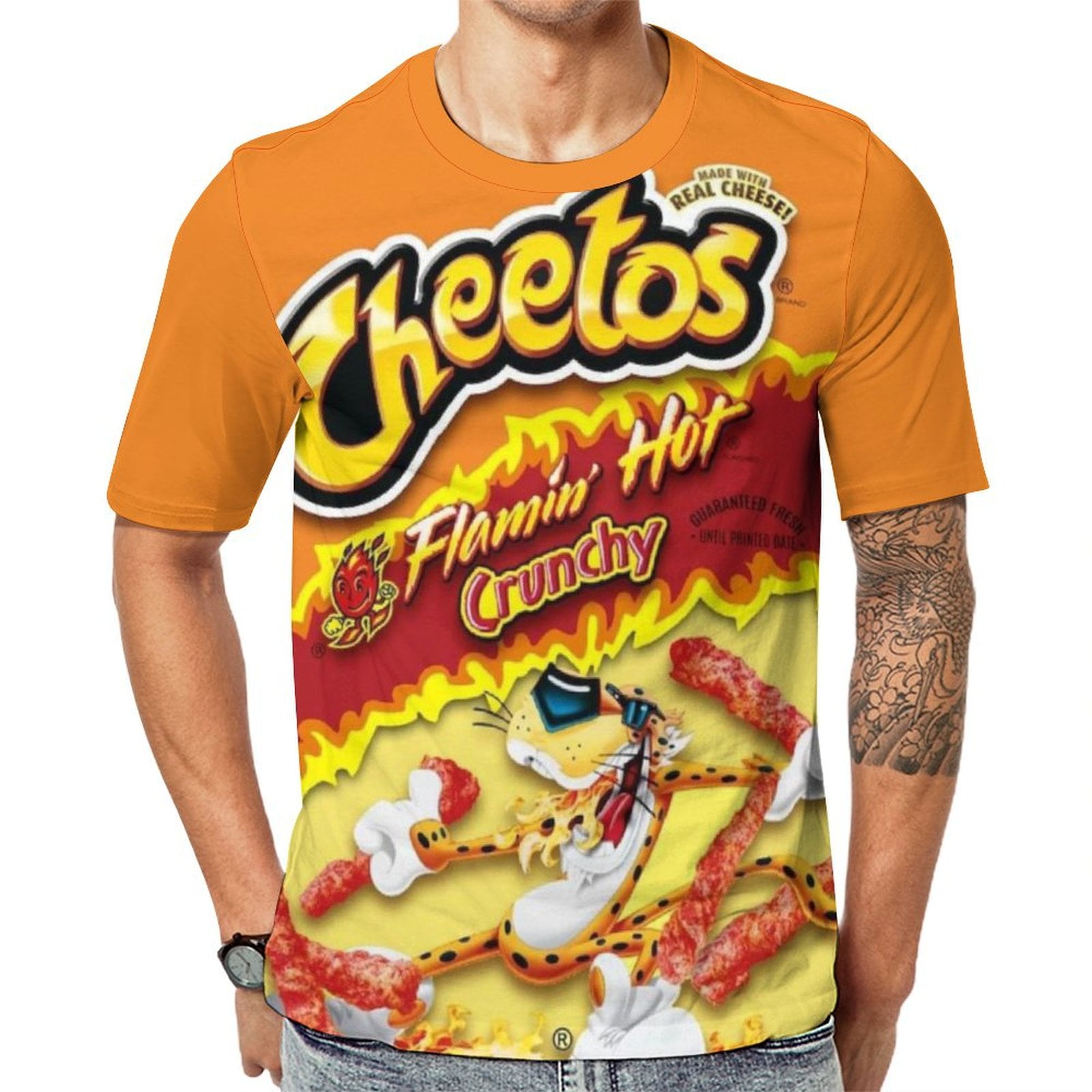 Unisex Cheetos T-Shirt for Men And Women, Funny 3D Graphic Novelty Tee ...