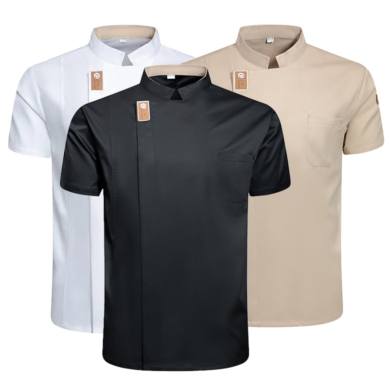 Unisex Chef Jacket for Men - Summer Breathable Kitchen Shirt for Hotel ...