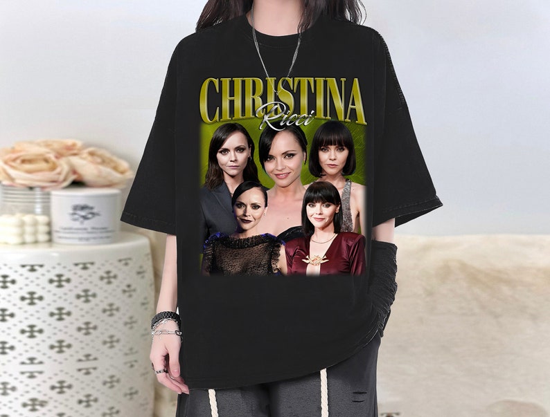 Unisex Christina Ricci Character T-Shirt, Christina Ricci Tee ...