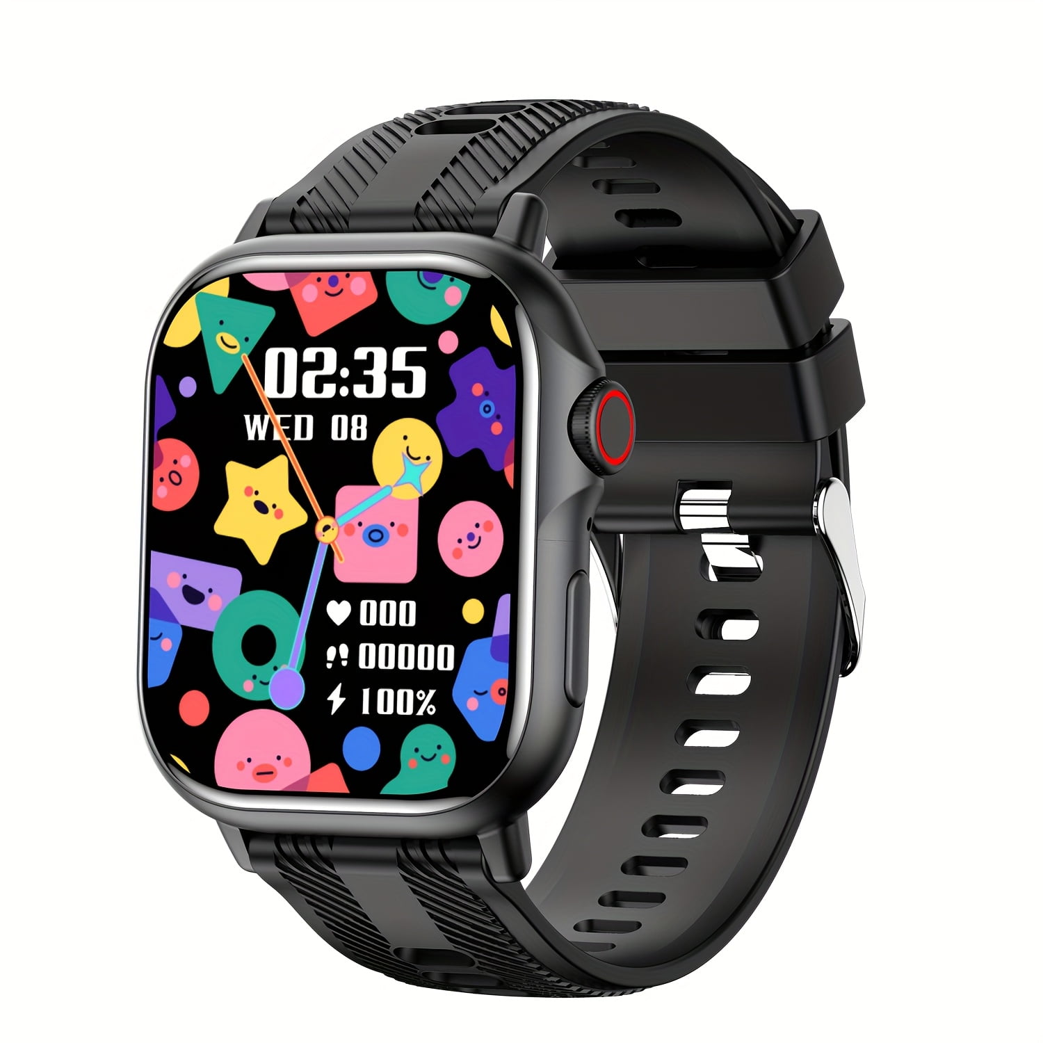 Unisex Classic Black/Premium Gray Smartwatch, Wireless Call & Message ...