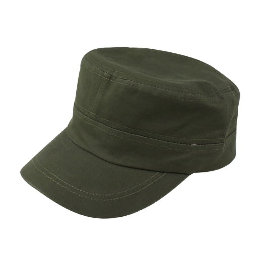 Unisex Classic Military Hats , Adjustable Cotton Army Cap, Vintage Flat ...