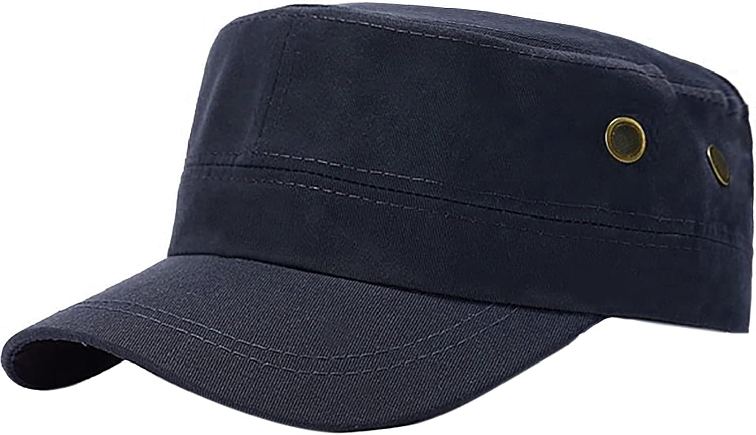 Unisex Cotton Basic Cadet Army Cap Everyday Military Style Hat ...
