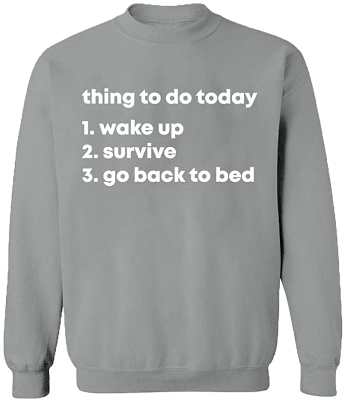Unisex Crewneck Sweatshirt, Thing To Do Today Wake Up, Custom Sweater ...